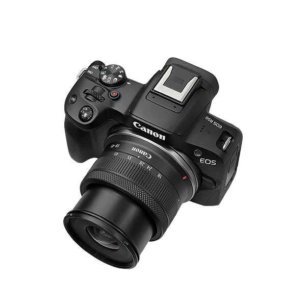 Canon EOS R50 Mirrorless Vlogging Camera (Black) w/RF-S18-45mm F4.5-6.3 ...